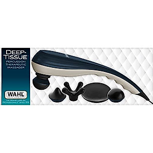 Wahl Deep Tissue Long Handle Percussion Massager - Handheld Therapy with Variable Intensity to Relieve Pain in The Back, Neck, Shoulders, Muscles, & Legs for Arthritis - Model 4290-300