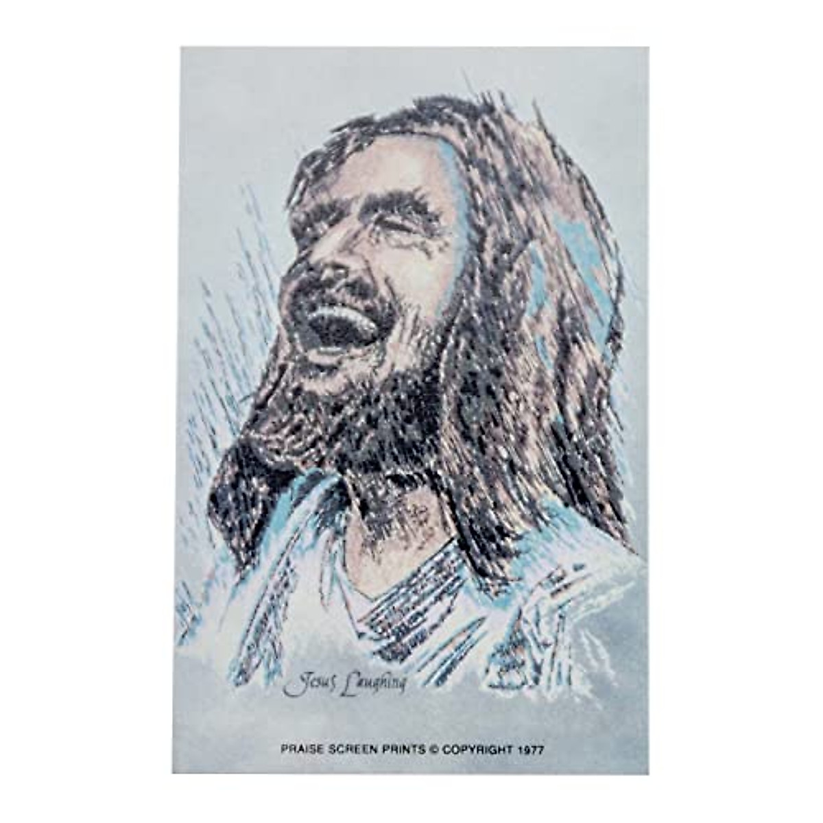 Laughing Jesus Original Print | Beloved Catholic Artwork | Makes a Great Housewarming Gift! | Colorful Christian Art Print, Suitable for Framing