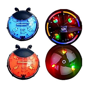 INWISH Toddler Bike Wheel Lights for Kids, 3 Pack Front and Back Spoke Light Safety Auto Shut-Off Motion Activated & Light-Sensing, LED Cycling Hub Light Bicycle Accessories for 2-4 Years Girls Boys