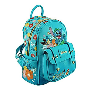 Wondapop Disney Lilo & Stitch 11" Vegan Leather Fashion Mini Backpack