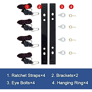 ALORAIR Hanging Kits for Crawl Space & Basement Dehumidifiers, Easy Way to Raise and Lower dehumidifier, Helps reduce noise and vibration of the unit