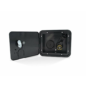 Thetford City/Gravity Water Hatch with 1/2 Inch Male Thread Brass Check Valve Black PN 94255