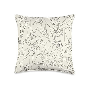 Disney Peter Pan Tinker Bell Poses Throw Pillow, 16x16, Multicolor