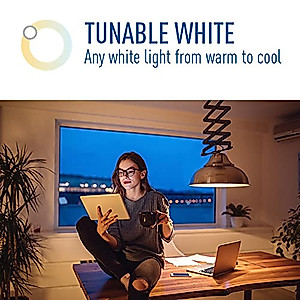 Cree Lighting Connected Max Smart Led 6 Inch Downlight Tunable White + Color Changing, 2.4 Ghz, Works with Alexa and Google Home, No Hub Required, Bluetooth + WiFi, 1Pk (Cmdl6-75W-Al-9Ack)