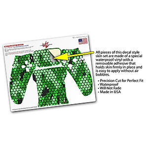 WraptorSkinz Skin Wrap compatible with Sony PS5 DualSense Controller HEX Mesh Camo 01 Green Bright (CONTROLLER NOT INCLUDED)