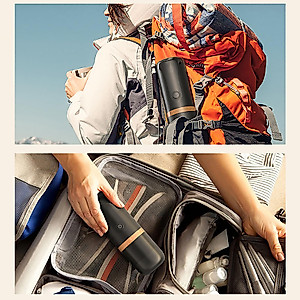 CHANGLKJ Portable Espresso Machine, Travel Espresso Maker with Small Tea Cup, Compatible NS Capsules and Ground Coffee, USB Powered and Super Endurance, for Camping, Travel, RV, Office, Hiking, Home