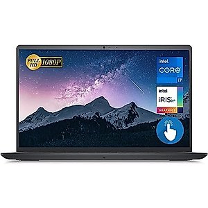 Dell Inspiron 15 3000 Series 3530 Laptop, 15.6" FHD Touchscreen, 13th Gen Intel Core i7-1355U, 64GB RAM, 2TB PCIe SSD, Webcam, HDMI, Wi-Fi 6, Windows 11 Home, Black