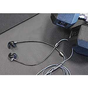 DefenderShield EMF-Free Air Tube Stereo Earbud Headphones - Universal Radiation Free Wired Headphones with Mic & Volume Control