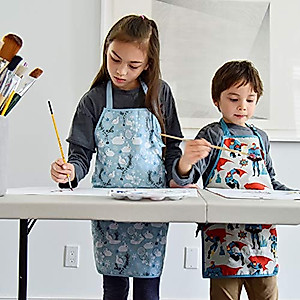 Urban Infant Little Helper Kids Apron - Children's Cooking Art Gardening - Toddler Boys and Girls - Poppies