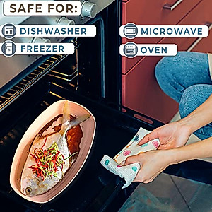 4Pcs Wheat Straw Plates and Bowls Sets - 11 Inch Dishwasher Safe Plates Microwave Safe Plastic Dinnerware Set - Unbreakable Dishes Wheat Straw Utensils - Kids Dinnerware Storage Set Reusable Plates