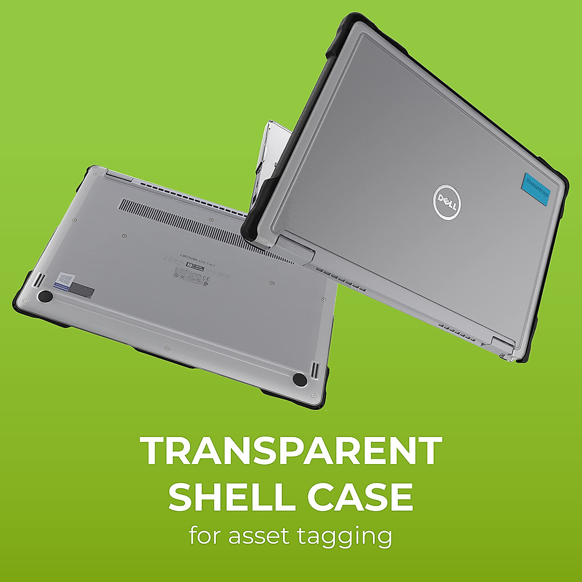 Gumdrop SlimTech Laptop Case Fits Dell Latitude 3310 | 3330 (2-in-1) - Rugged Drop Tested Shockproof Lightweight Reliable Device Protection for Kids K-12 Students School Office or Business Use - Black