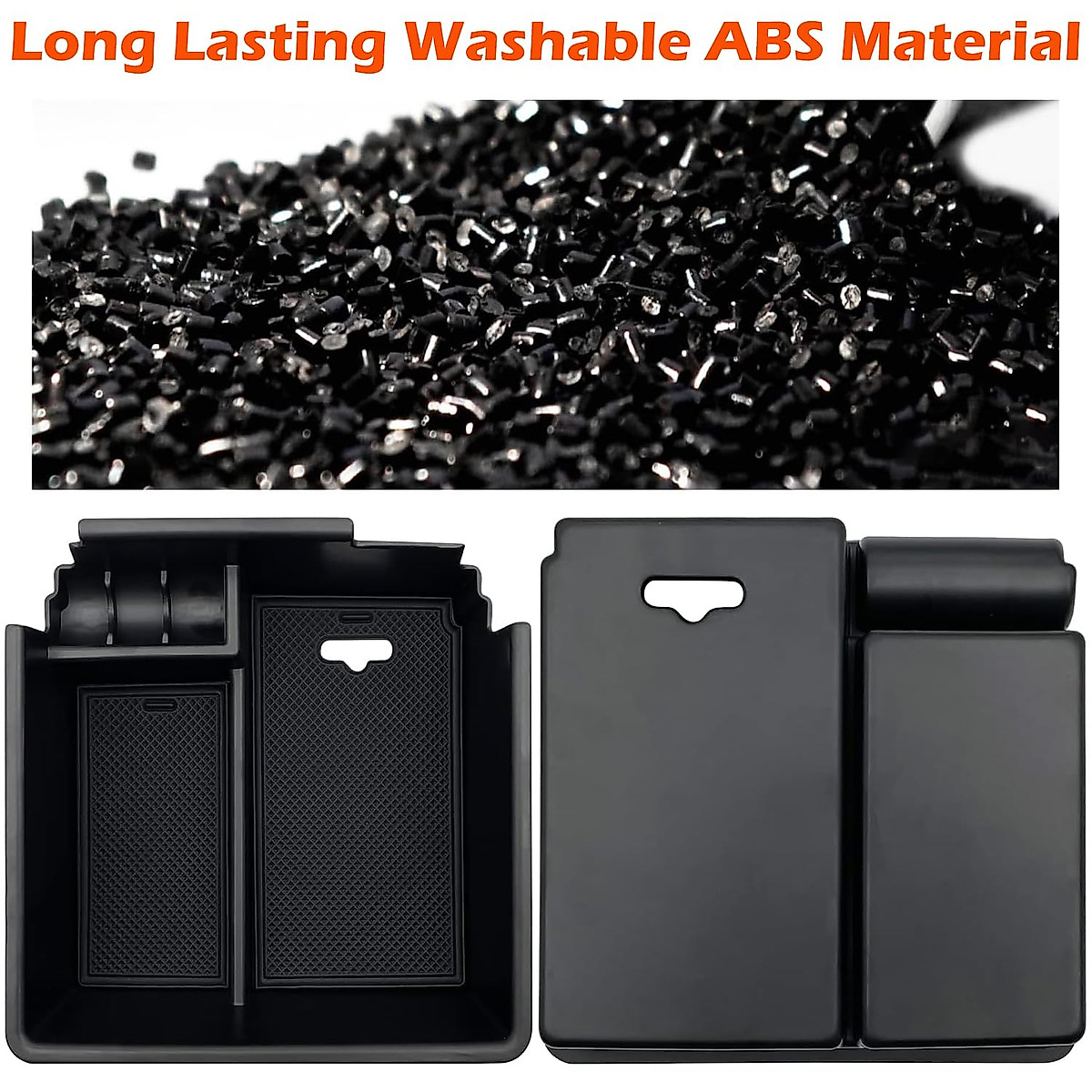 JOJOMARK Compatible with Ford Ranger 2019 2020 2021 2022 2023 Accessories Center Console Organizer Interior Storage Box Armrest Secondary Storage Tray