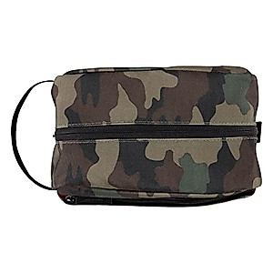 Hurley Kids' One and Only Small Items Travel Dopp Kit, Camo Green, Size