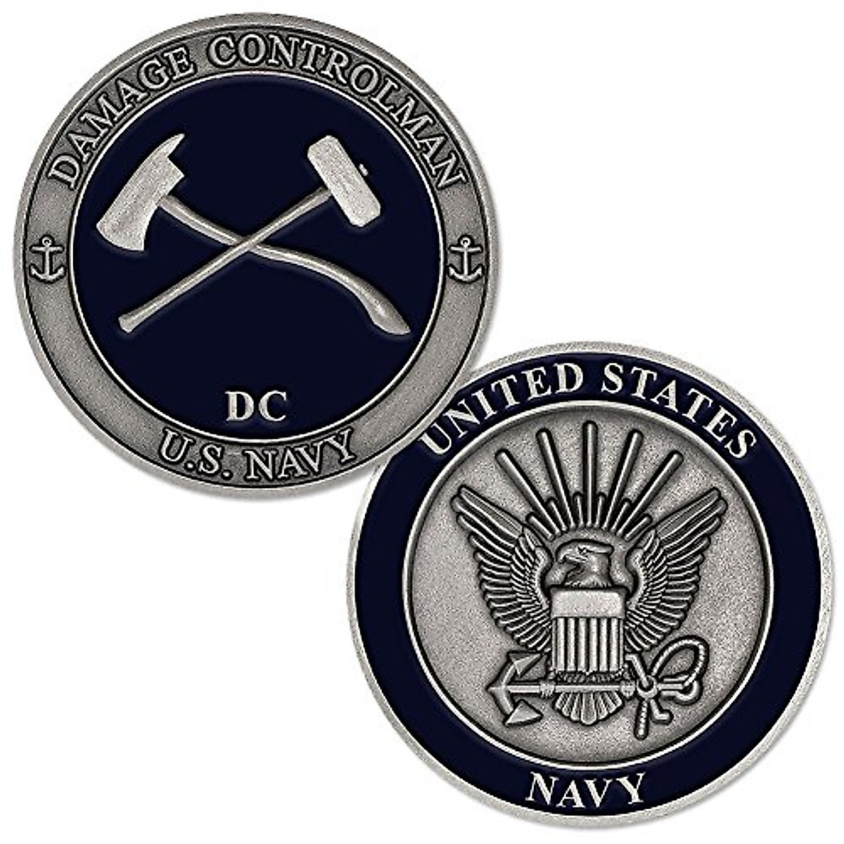 U.S. Navy Damage Controlman (DC) Challenge Coin