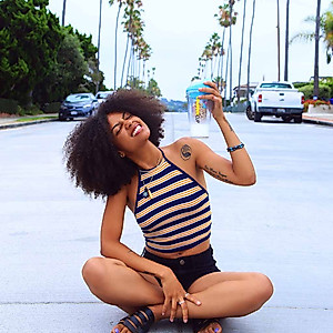 CRUNCHCUP A Portable Cereal Cup - No Spoon. No Bowl. It's Cereal On The Go, XL Blue