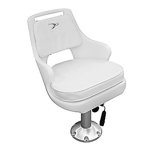 Wise 8WD015-6-710 Standard Pilot Chair with Cushions, Adjustable Height Pedestal and Seat Slide