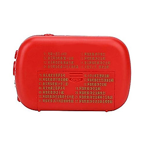 GLOGLOW Buddha Music Player, Portable 22 Buddhist Songs Player Machine for Household Travel Temple(Jujube Red)(Red)