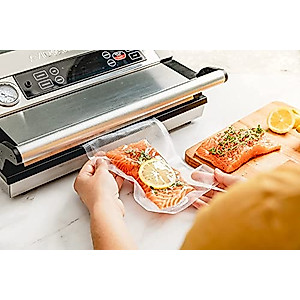 Avid Armor Vacuum Sealer Bags Rolls 4 Pack 11" x 25' Rolls for Foodsaver, Seal a Meal Vacuum Sealer Machines BPA Free Heavy Duty for Sous Vide or Meal Prep Fits Inside Storage Compartment Total 100 Feet Length