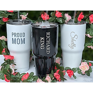 R and R Imports UNLV Rebels 24 oz Engraved Insulated Stainless Steel Tumbler White Officially Licensed Single