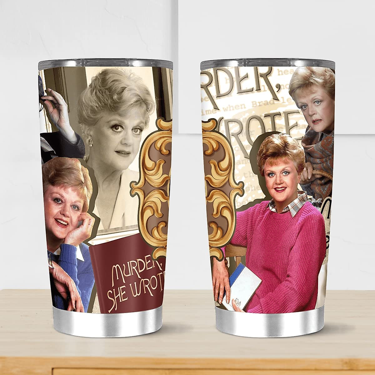 Stainless Steel Insulated Tumbler 20oz murder Coffee she Wine wrote Cold Tea Hot Iced Cup Mug Suit for Home Office Travel