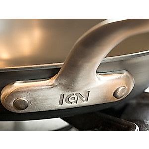 ICON Carbon Steel Dishwasher Safe Oven Safe Induction Safe Cookware (14- Inch Wok)