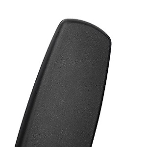ALUCSET 10" Long x 3" Wide Office Chair Replacement Armrest Arm Pads Caps Univeral 4" 5.5" Mounting Hole Office Chair Parts 1 Pair (Black, Set of 2)