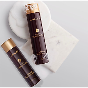 L'ANZA Keratin Healing Oil Lustrous Shampoo, Keratin Shampoo For Dry Damaged Hair, Boosts Shine, Strength and Hair Health, Repairing Damage and Prevents Frizz, Sulfate Free, Cruelty Free (10.1 Fl Oz)