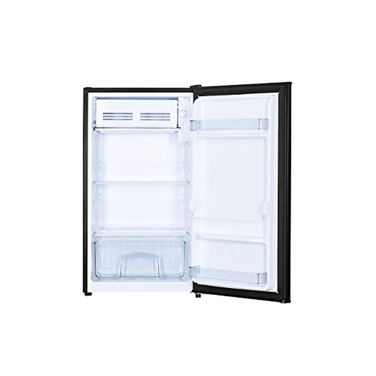Danby DCR033B1BM 3.3 Cu.Ft. Compact Refrigerator, Mini Fridge with Top Chiller for Bar, Living Room, Den, Basement, Kitchen, or Dorm, Black