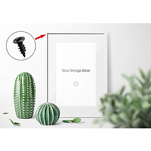 Mini Skater 200PCS Small Cross Flat Head Tapping Wood Screws with Oxide and Wax 4 Size Screws Assortment Kit (Black&Bronze,200pcs)