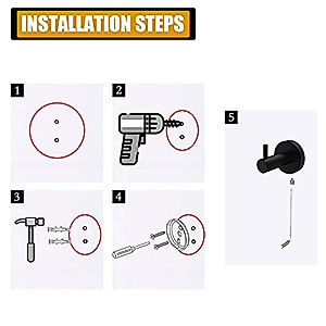 MENGTUTOO Bathroom Towel Hooks Robe Hook Holder Heavy Duty Wall Hooks SUS 304 Stainless Steel Coat Hook for Kitchen, Bathroom, Shower Wall Mounted Hanging Hooks Matt Black