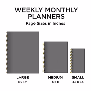 TF PUBLISHING 2024 Maxine Medium Weekly Monthly Planner | Goals & Expense Trackers | Planner Monthly and Weekly with Organizer Stickers | 12 Month Calendar Planner for Women | 6.5" x 8"