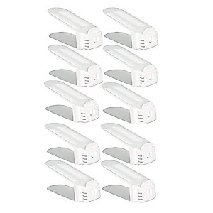 Shoe Slotz Space-Saving Storage Units in Ivory | As Seen on TV | No Assembly Required | Limited Edition Price Club Value Pack, 10 Piece Set