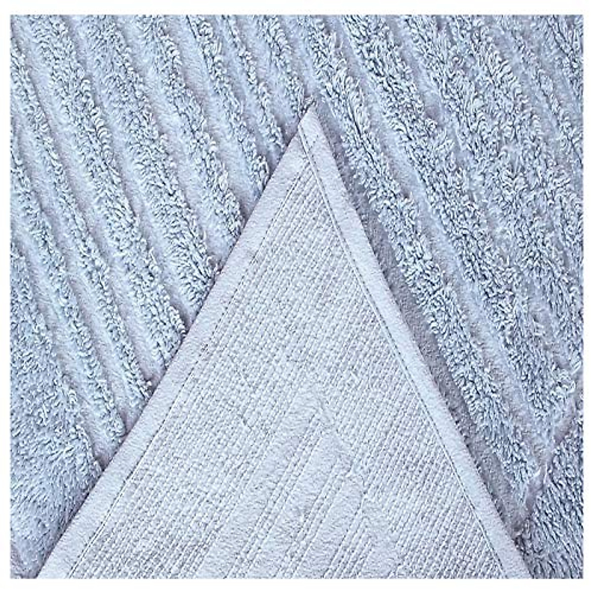 Better Trends Ashton Collection Chenille Sham Ultra-Soft 100% Cotton with Medallion Design, Standard, Blue