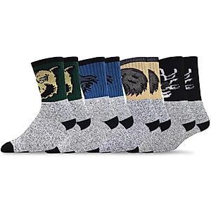 Eco Friendly Heavy Weight Recyled Cotton Winter Thermal Boot Socks Multi Pair for Women Men