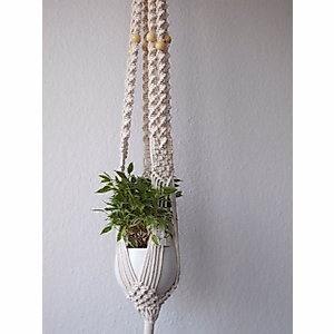 Macrame plant hanger-cotton rope -42 inches (110 cm) long-macrame shelf-candle holder- pot hanger or macrame hanging table