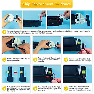 Toner Bank Compatible Toner Cartridge Replacement for HP 206A 206X W2110A W2110X for HP Color Pro M283fdw M255dw MFP M283cdw M282nw M283 M255 Printer Ink (Black Cyan Yellow Magenta, 4-Pack)