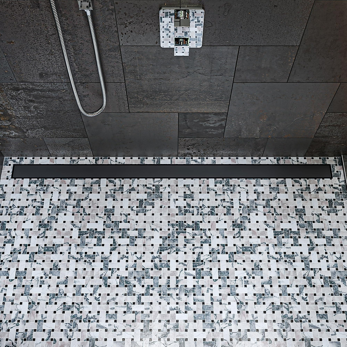 ALFI brand ABLD59B-BSS Shower Drain, Brushed Stainless Steel