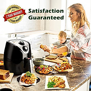 Secura Air Fryer 3.4Qt / 3.2L 1500-Watt Electric Hot XL Air Fryers Oven Oil Free Nonstick Cooker with/Recipes for Frying, Roasting, Grilling, Baking