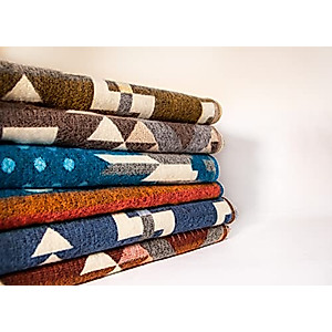 ALPAKITAS Blanket Throw | Large, Beautiful, Warm, Variegated | 90 x 75 inches | Ultra-Soft, Hypoallergenic and Breathable | Non-Itchy or Scratchy Fabric (Ancestral Design Light Gray)