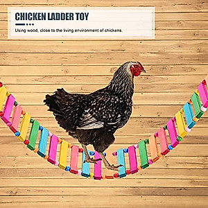 PATKAW Wooden Toys Parrot Toys Parrot Toys of 2 Chicken Swing Toy Pet Chicken Swing Toys Wood Chicken Swing Chicken Swing Toys Chicken Ladder: Climbing Climbing Toys Climbing Toys Parakeet Toys
