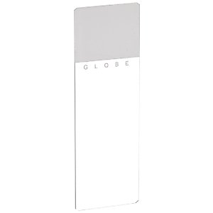 Globe Scientific 1324W Glass Microscope Slide, 25 x 75mm Size, Ground Edges with Safety Corners, White Frosted (1,440 slides)