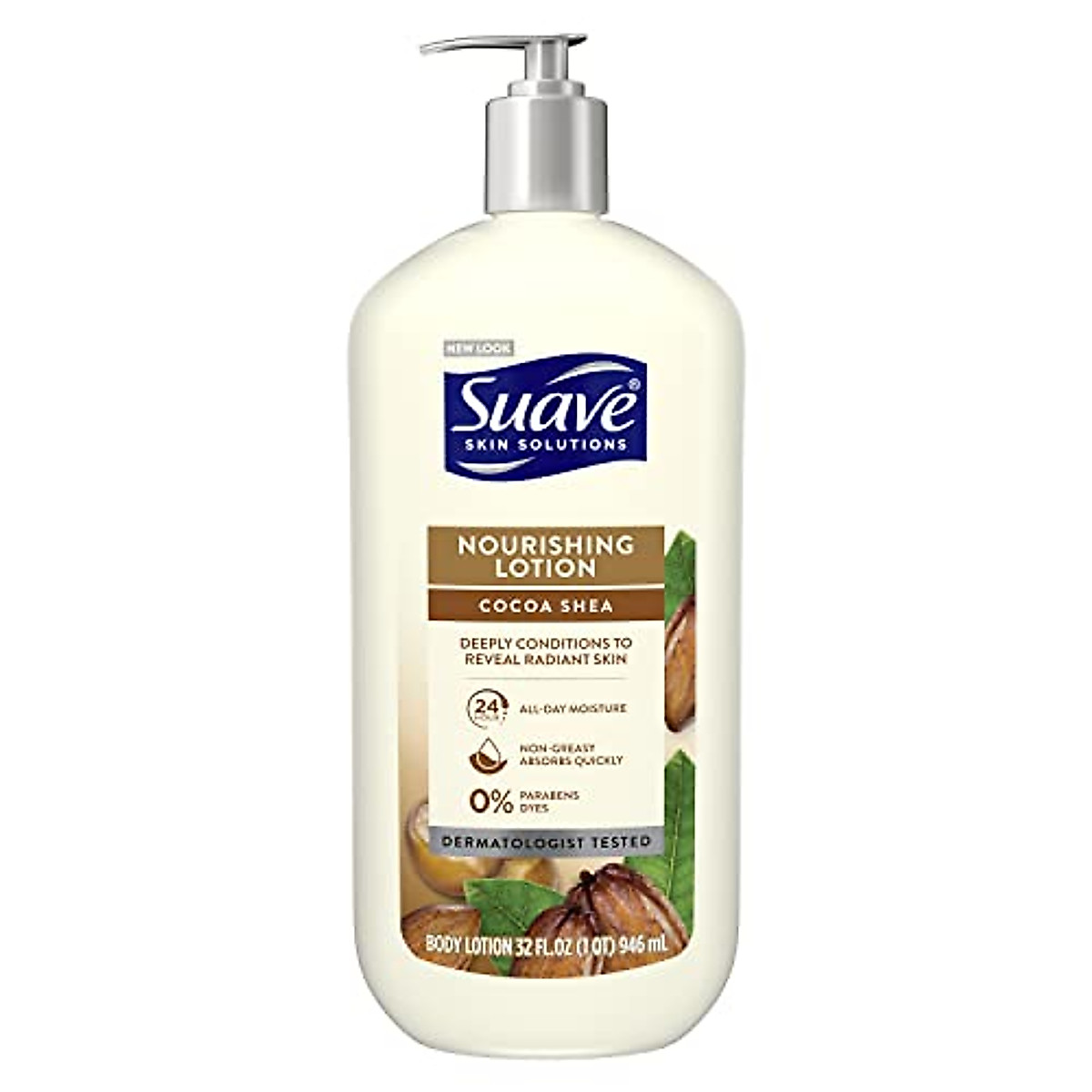 Suave Skin Solutions Body Lotion Cocoa Butter and Shea 32 oz