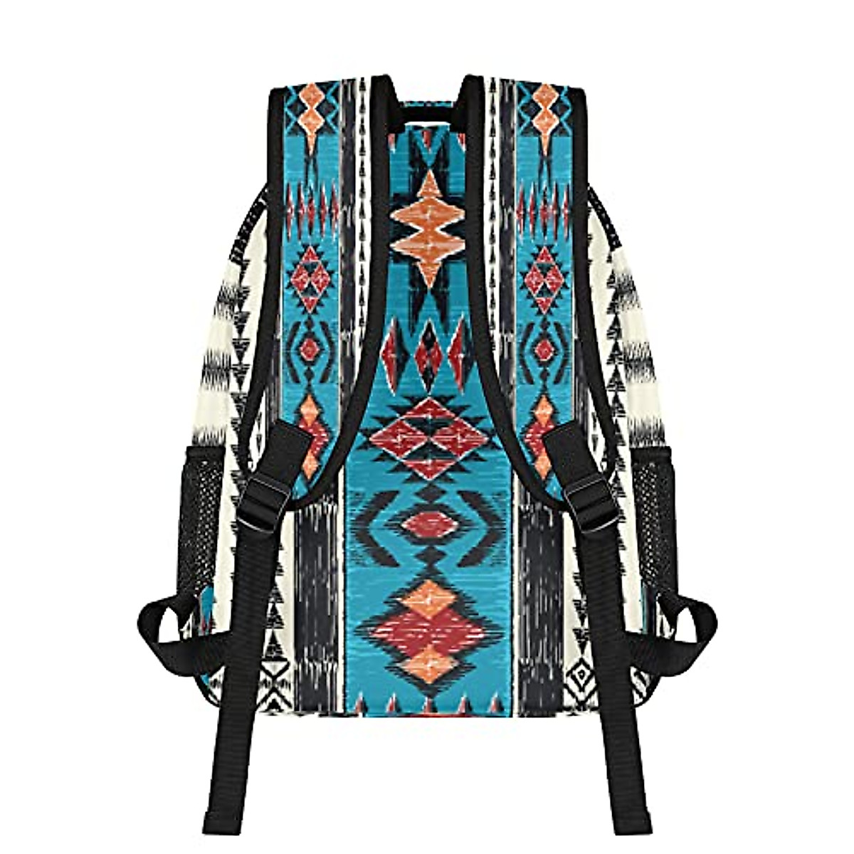 Aztec School Backpacks for Girl Student Daybag Water Resistant，Navajo Pattern Travel Schoolbag for Women/Men College Bookbags Medium