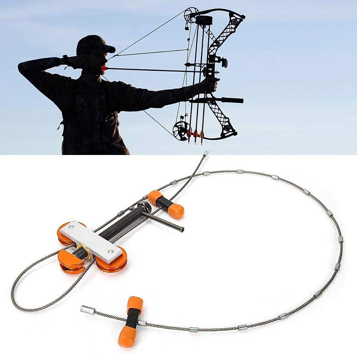 Archery Bow Press, Portable Universal Hunting Compound Bow Press Bows Accessories Tool Equipment for Hunting Outdoor