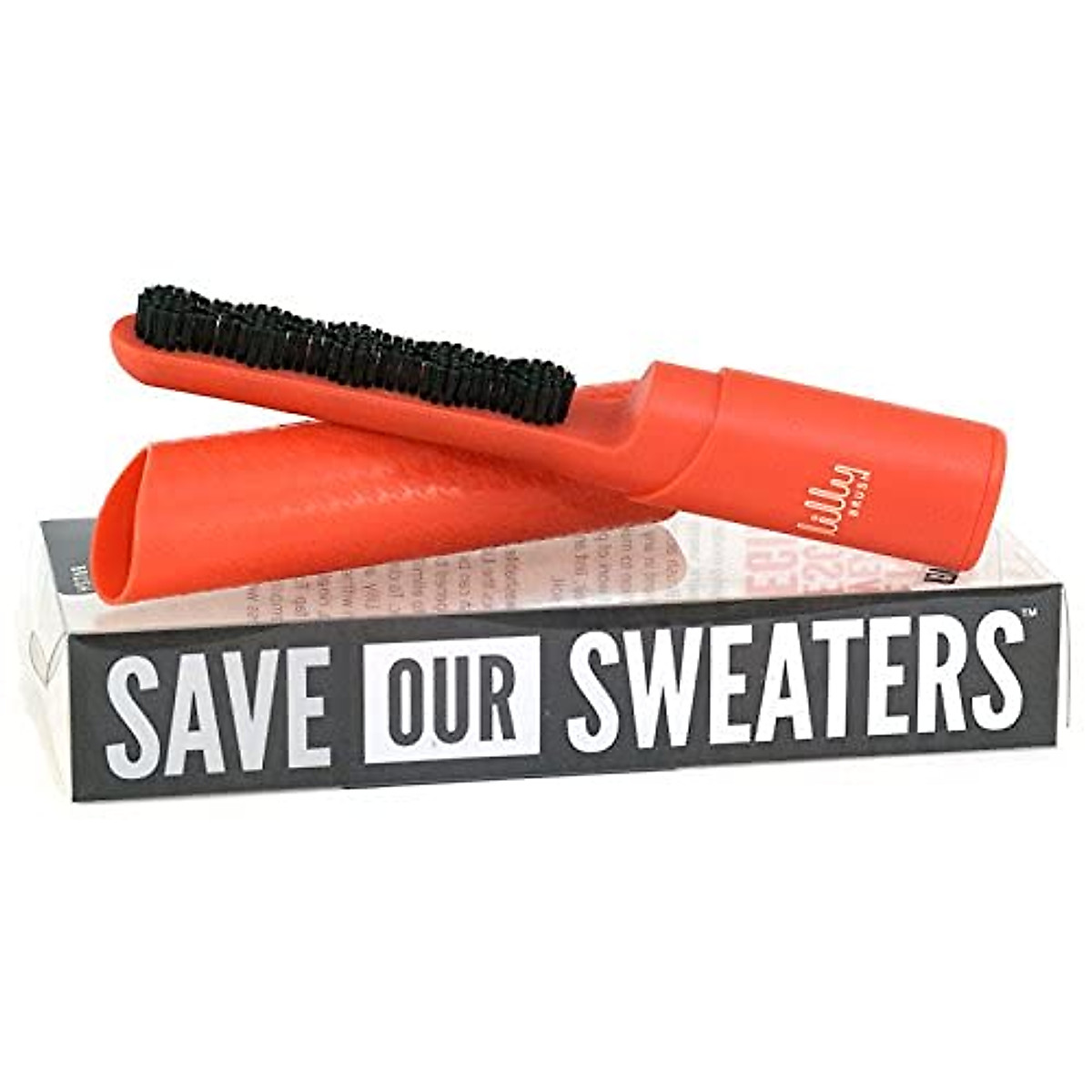 Lilly Brush Save Our Sweaters- Sweater Pill, Lint and Pet Hair Remover (Red)