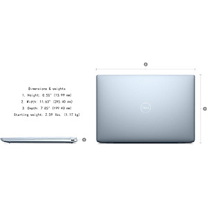 Dell XPS 13 Thin & Light Business Laptop (13.4" FHD+, Intel 10-Core i7-1250U, 32GB DDR5 RAM, 1TB SSD), Long Battery Life, Thunderbolt 4, Webcam, Backlit, Fingerprint, Wi-Fi 6E, IST HUB, Win 11 Pro