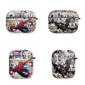 Airpod Case, Airpod Cover, Phone Accessories, Gift for Friends, Cartoon Airpod Case, Unique Airpod Case, Marvel Character Airpod Accessories (Generation 1/2, Spider-Man)