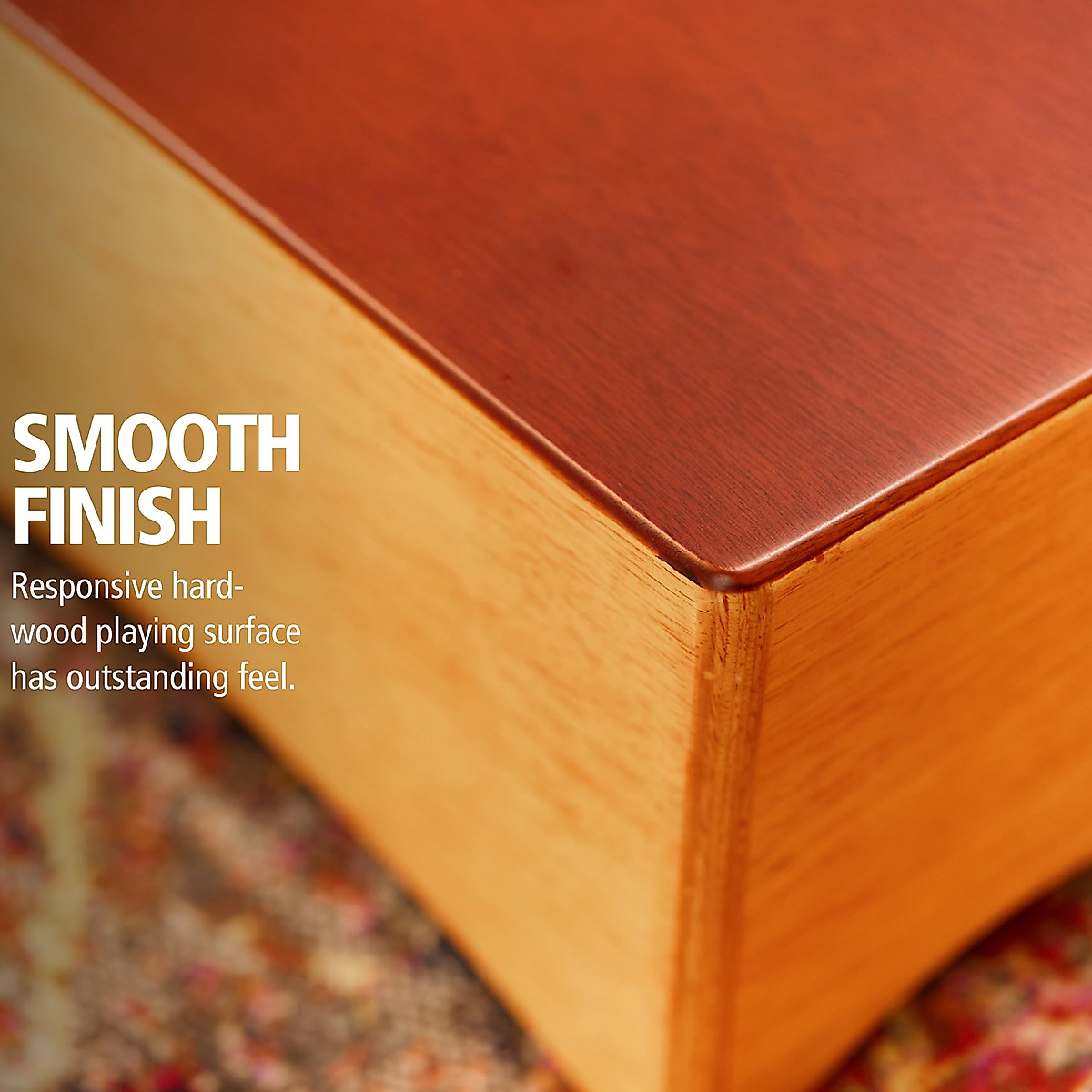 Meinl Bongo Cajon Box Drum - NOT MADE IN CHINA - Super Natural Finish Playing Surface and Hardwood Body, 2-YEAR WARRANTY (BCA1SNT-M)