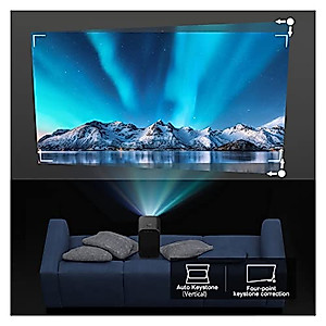 M6A 1080P LED Video Projector Android 9.0 6000 Lumens 5G WiFi Electric Focus for 4K Home Cinema Smartphone ( Color : M6A 1080P )