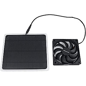 ShareTime Solar Panel Powered Fan Kit IP65 Waterproof 10W 12V Solar Exhaust Fan for Greenhouse, Chicken House, Doghouse, Pet Houses, Shed